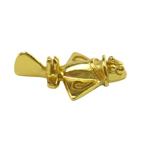 Quimbaya Flyer Pin Ancient Aircraft 24k Gold Plated Golden Jet-3 ...