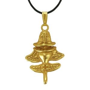 Quimbaya Flyer Ancient Aircraft Pendant 24k Gold Plated Golden Jet-8 ...