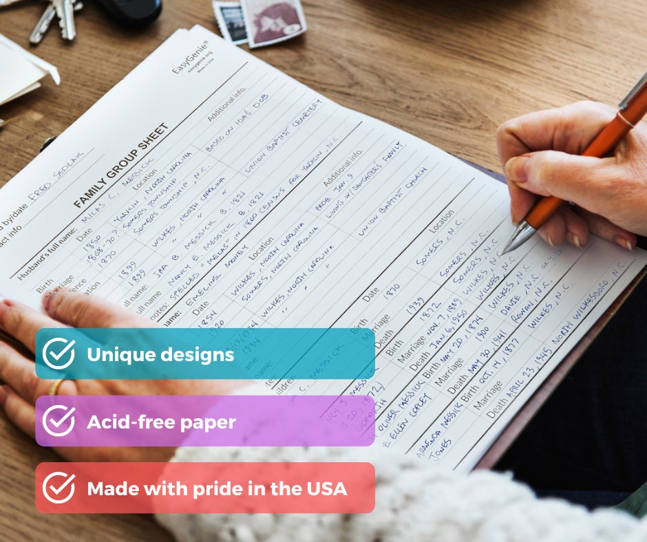 LARGE PRINT Two-sided Family Group Sheets for Ancestry (30 Sheets) by ... LARGE PRINT Two-sided Family Group Sheets for Ancestry (30 Sheets) by ...