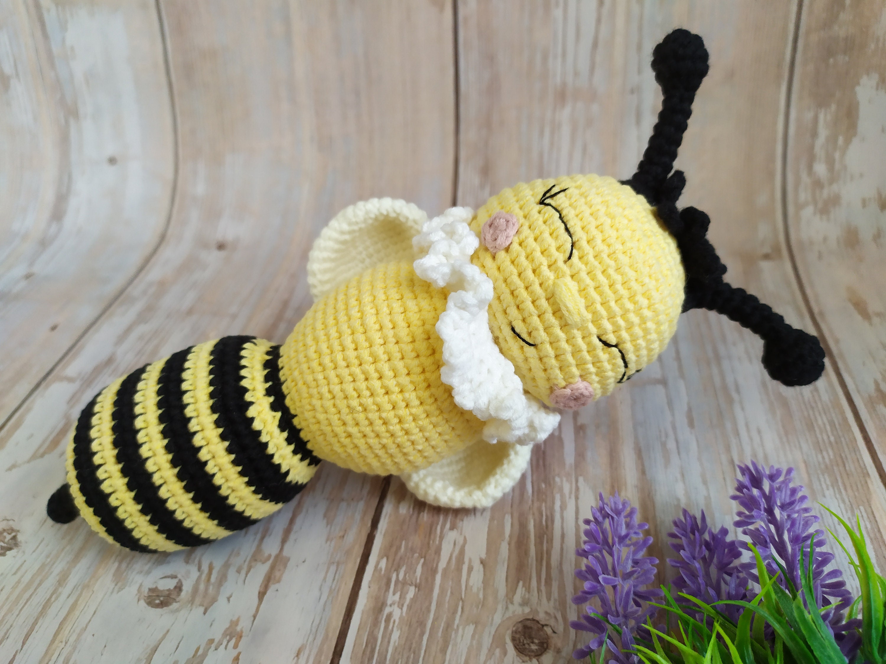 Gift Baby Boxcrochet Bee Rattle Baby Toycrochet Baby - Etsy