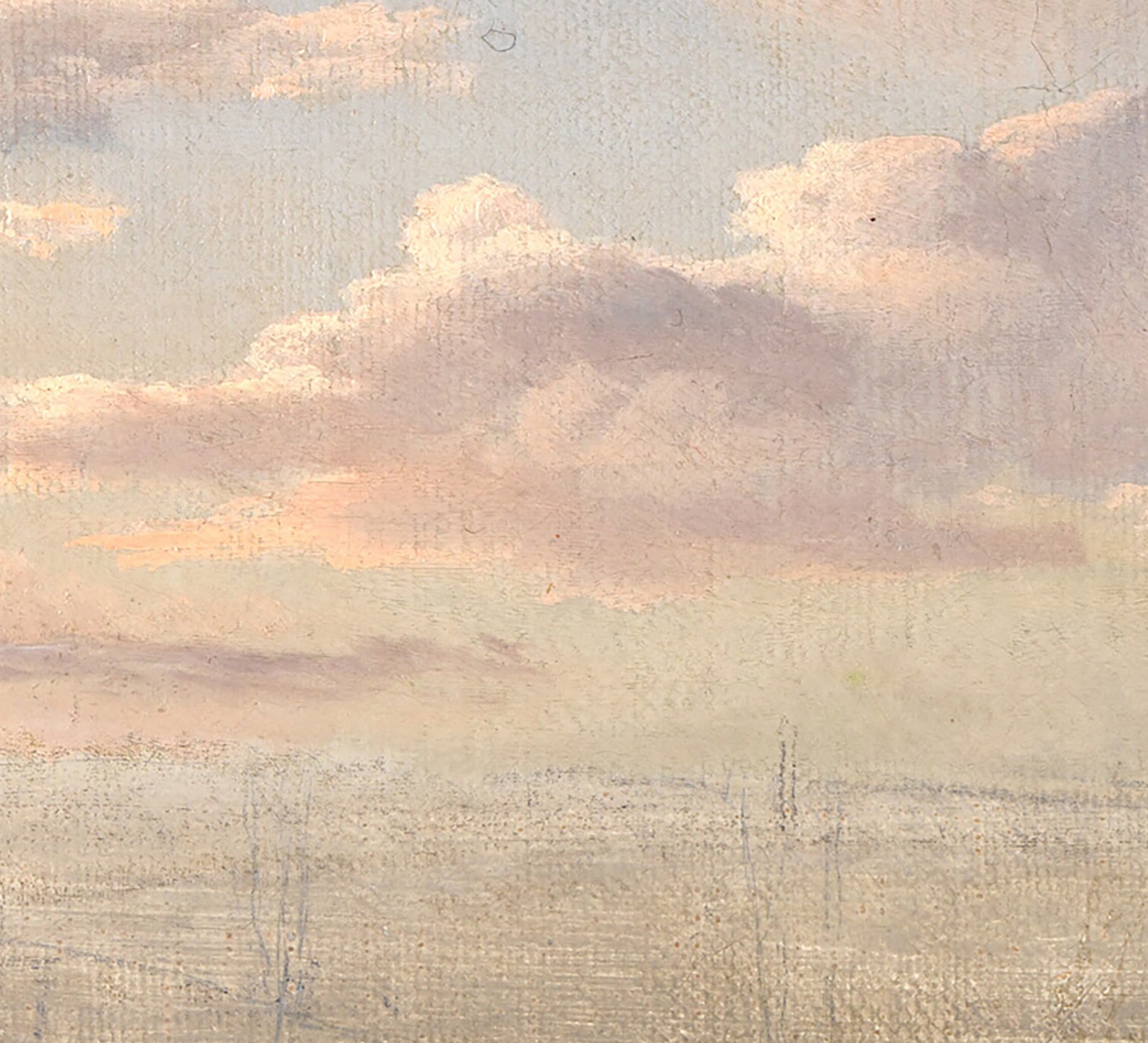 Neutral Cloud Study Art Print / Minimalist Nursery Sky | Etsy