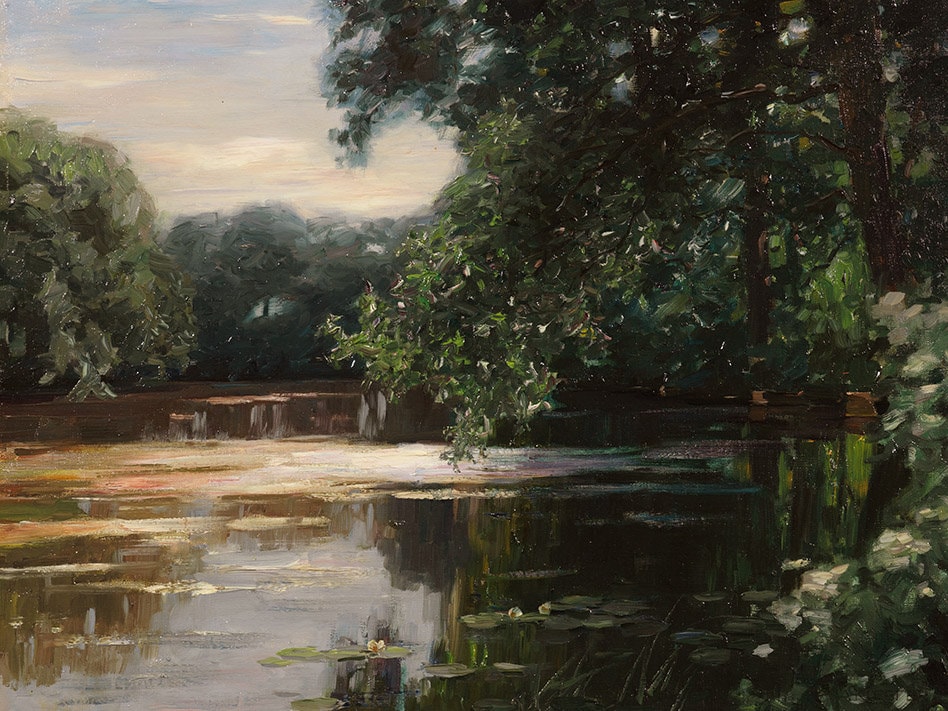 Vintage Oil Painting / Spring Landscape Painting / Cottage - Etsy