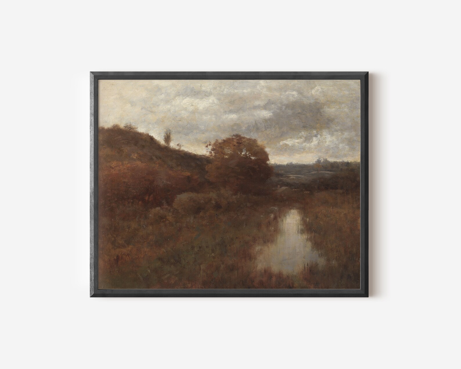 Moody Autumn Print / Vintage Fall Painting PRINTABLE / Rustic Wall Art ...