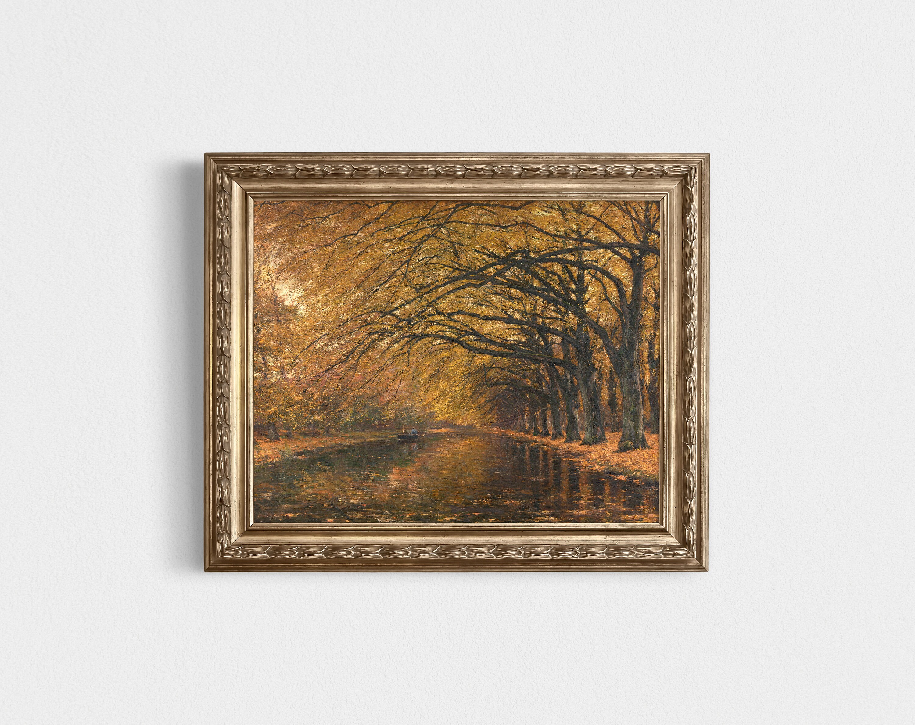 Fall Landscape Artwork Print / Autumn Wall Art / Fall - Etsy
