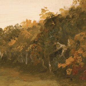Tonal Landscape Painting / Muted Landscape Art Print / Antique Wall Art ...