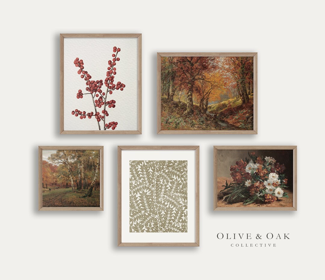 Fall Gallery Wall Art / Set of Autumn Art Prints / - Etsy