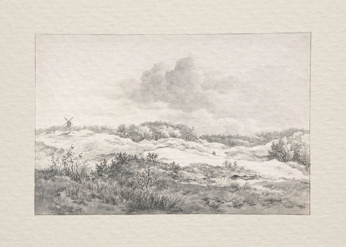 Rustic Landscape Drawing PRINTABLE / Vintage Neutral Sketch - Etsy Canada