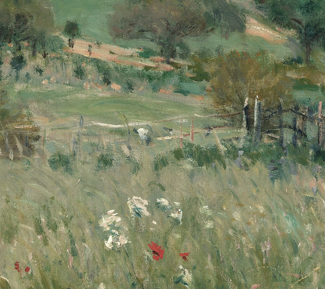 Vintage Landscape Painting / Spring Farmhouse Decor PRINTABLE | Etsy