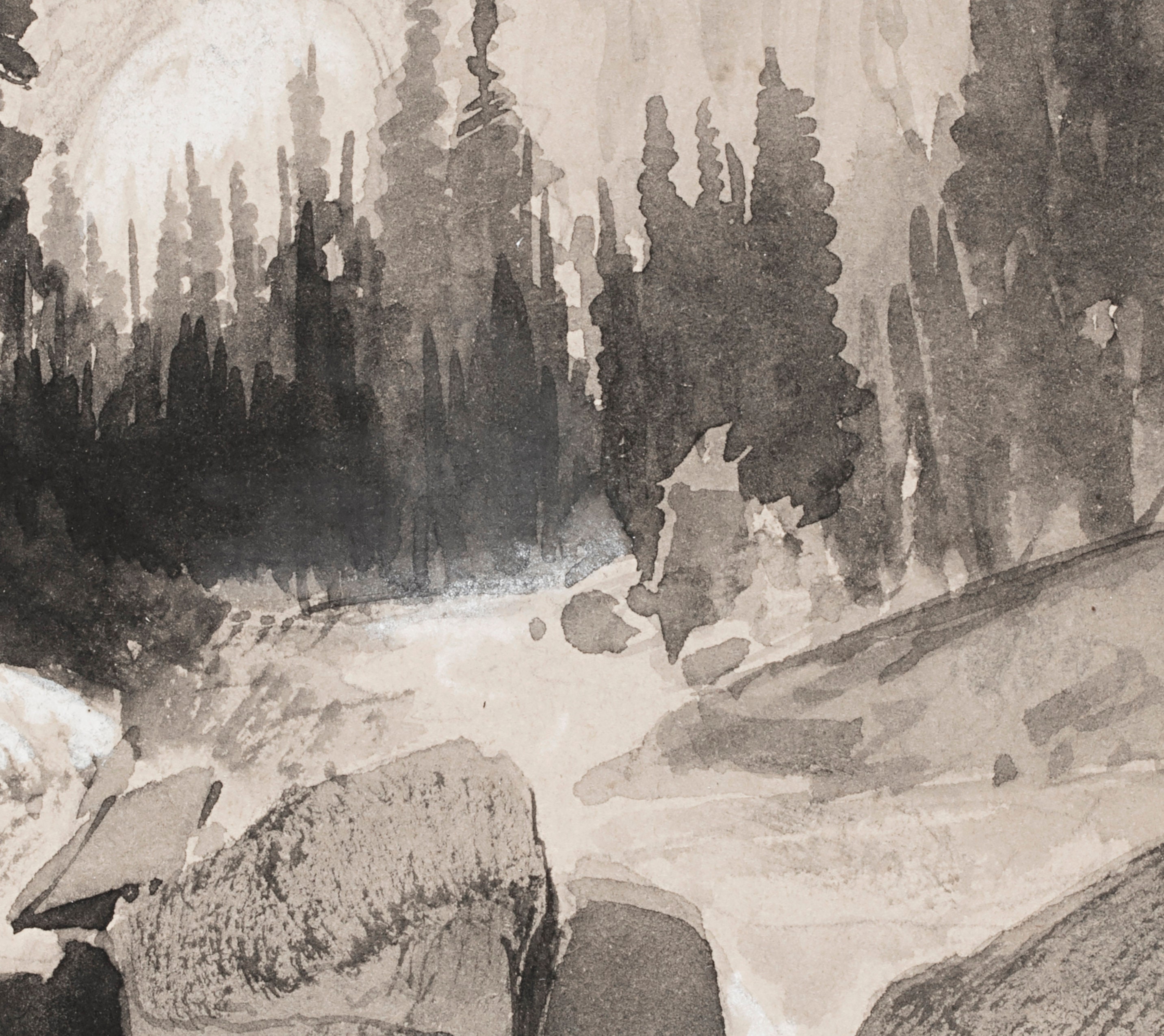 Vintage Nature Drawing / Rustic Woodland Art Print / Digital PRINTABLE ...