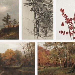 Set of 12 Fall Art Prints / Autumn Decor Art Prints Set / Printable ...