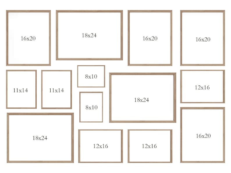 Cottage Decor Wall Art / Extra Large Gallery Wall / Large Wall Art Set ...