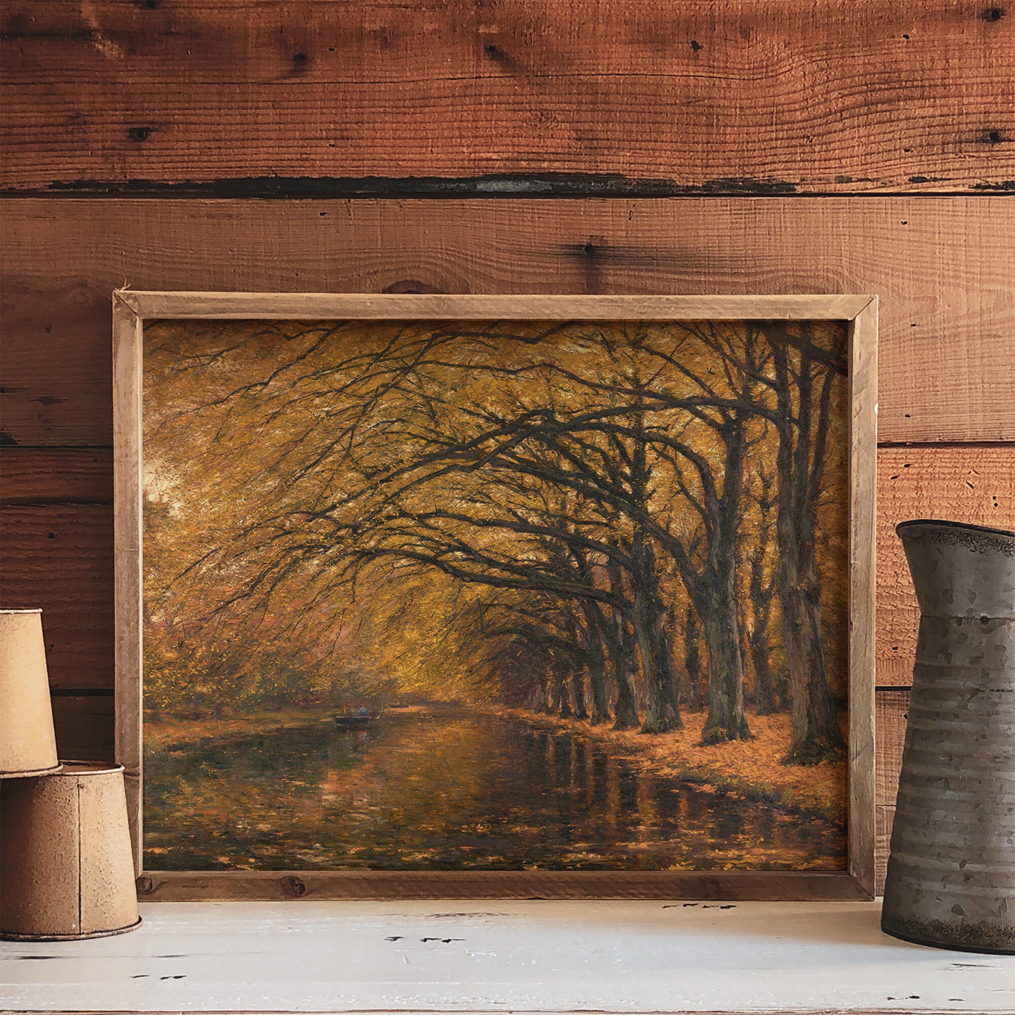 Fall Landscape Artwork Print / Autumn Wall Art / Fall - Etsy