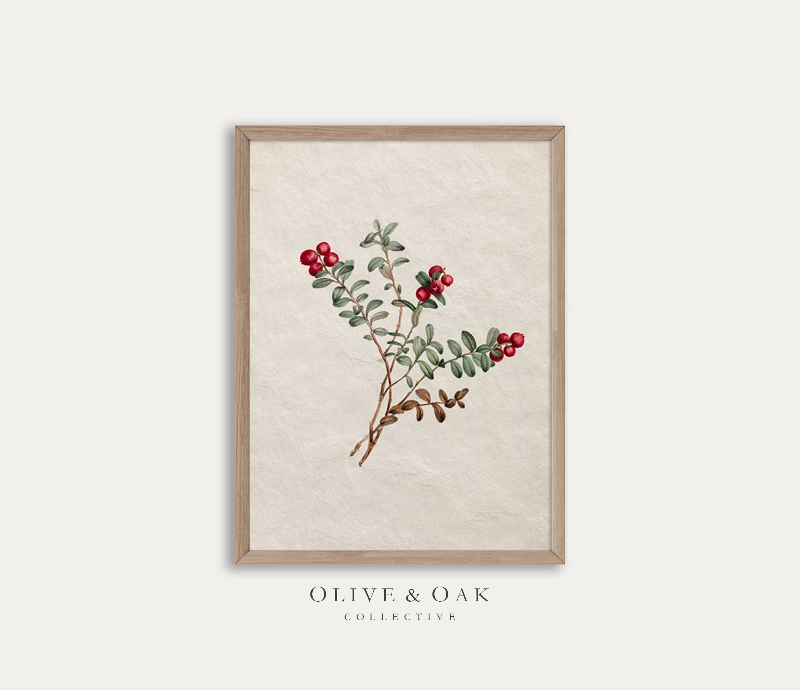 Winter Botanical Print / Winter Branch Drawing / Cabin Decor - Etsy