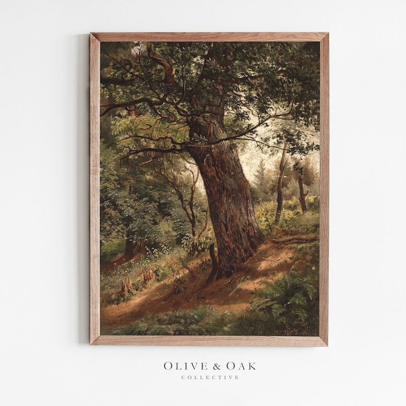 Green Tree Art Print - Etsy