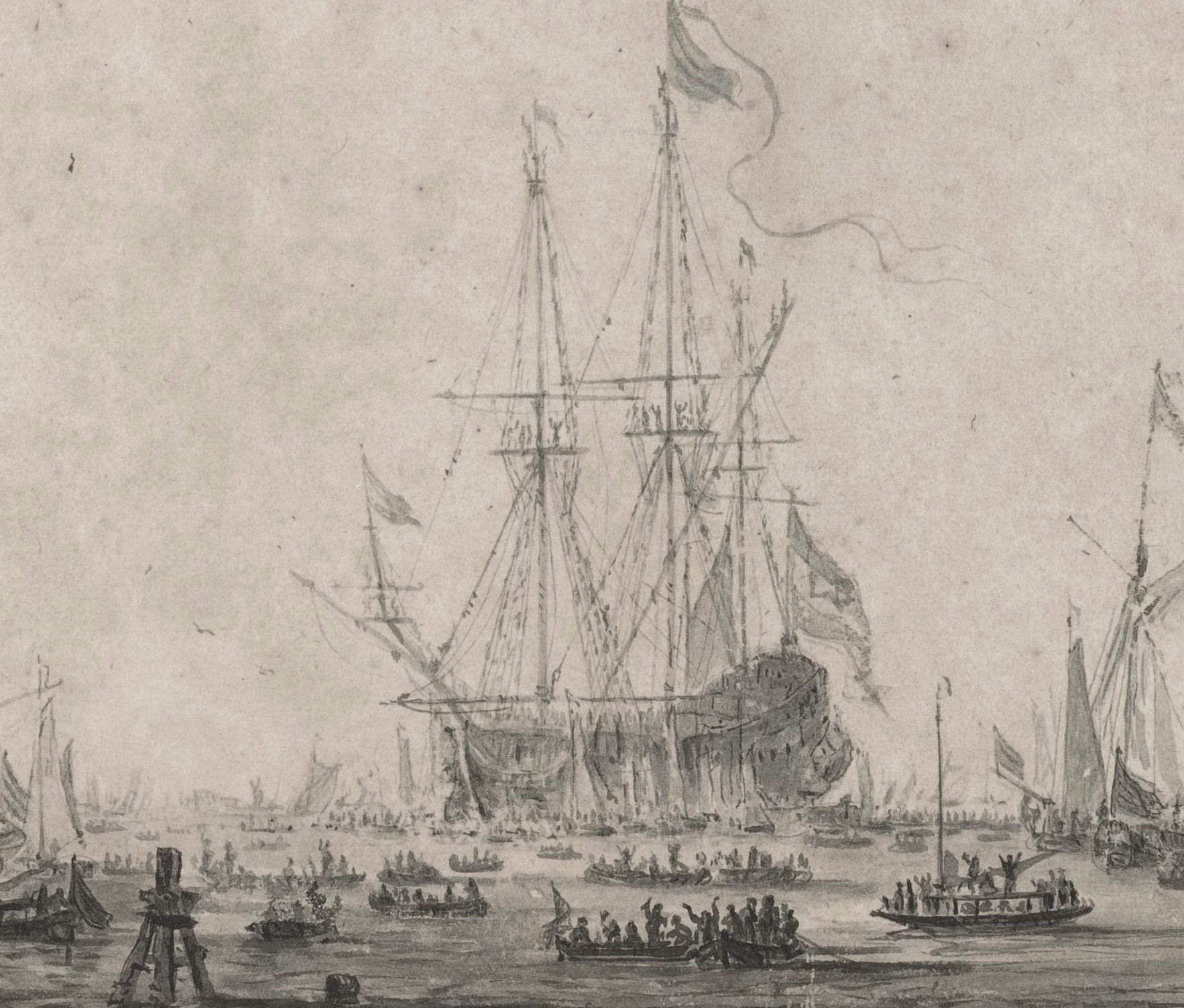 Harbor Sketch / Vintage Boat Drawing Print / Antique Ship PRINTABLE ...