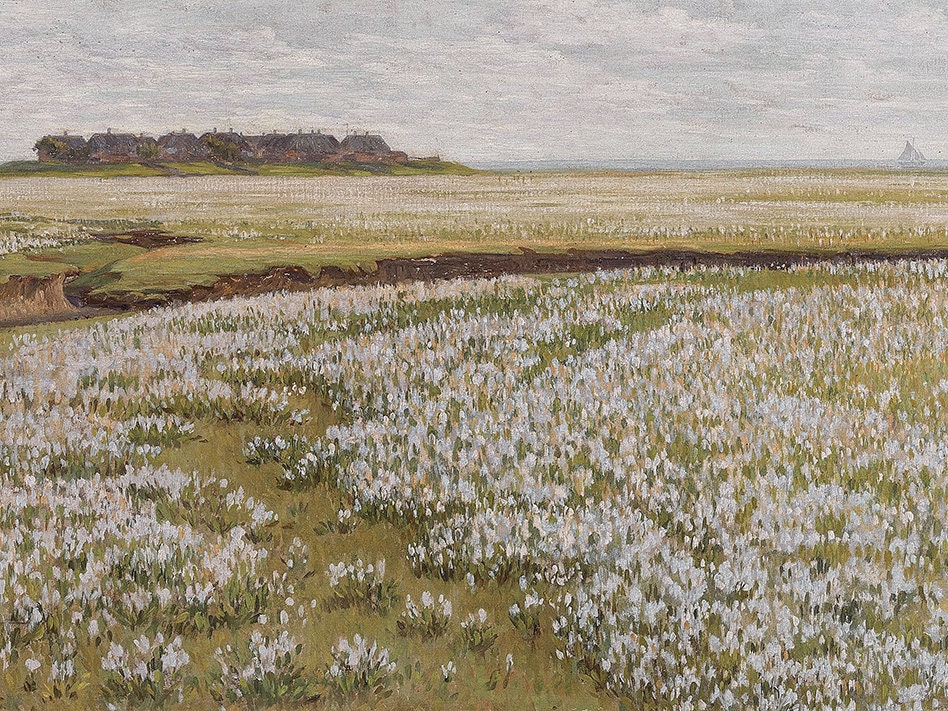 Spring Landscape Painting / Farmhouse Decor PRINTABLE / Meadow - Etsy