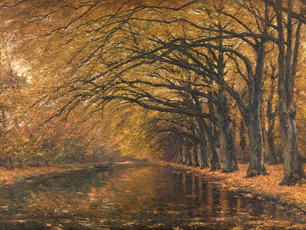 Fall Landscape Artwork Print / Autumn Wall Art / Fall - Etsy