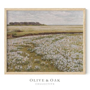 Spring Meadow Art Print / Farmhouse Decor Painting / Trendy Wall Art ...