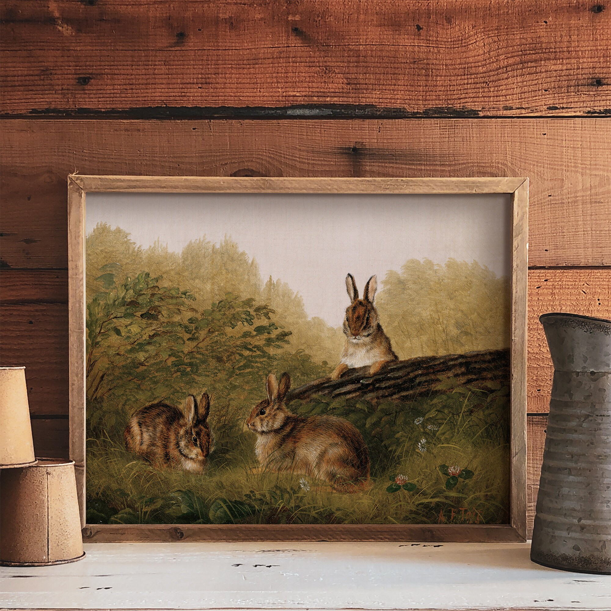 Country Nursery Wall Art / Farmhouse Decor PRINTABLE Bunny - Etsy