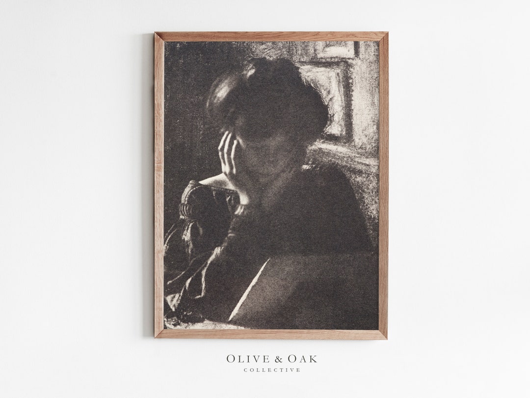 Vintage Portrait Drawing / Sketch Portrait of Woman Digital PRINTABLE ...