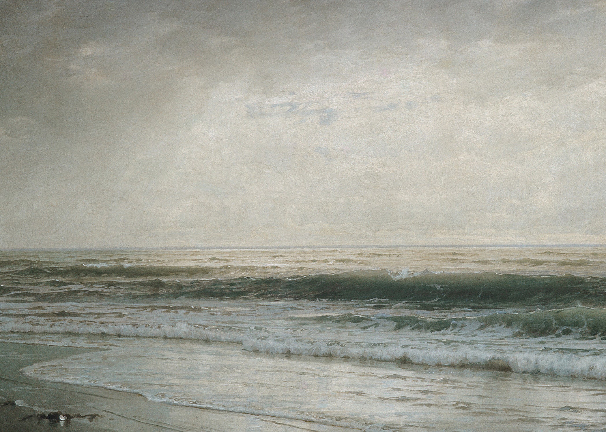 Vintage Coastal Ocean Art Print / Beach Seascape Painting PRINTABLE ...