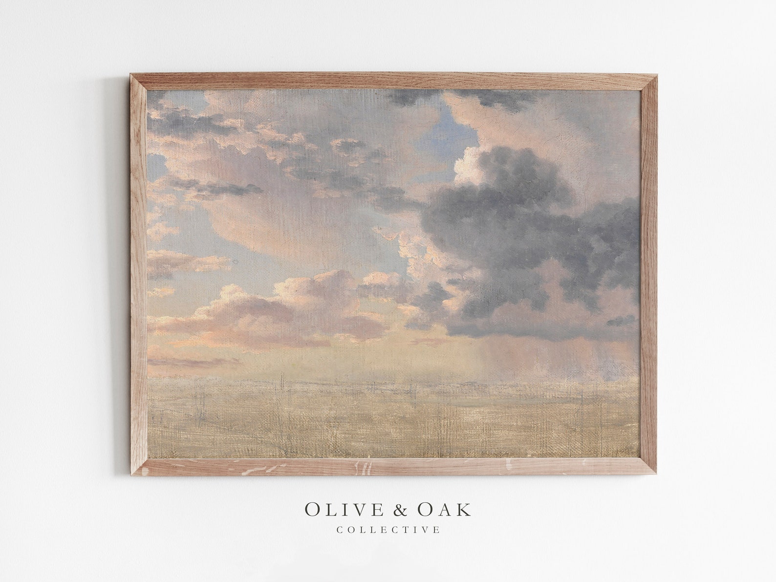 Neutral Cloud Study Art Print / Minimalist Nursery Sky - Etsy