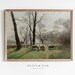 Spring Landscape Painting / Sheep Pasture Painting / Spring Blossom ...