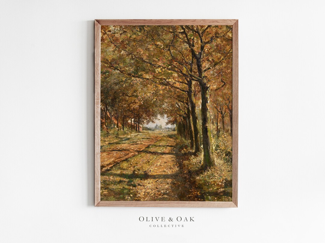Cottagecore Fall Artwork / Vintage Prints for Fall / Autumn Landscape ...