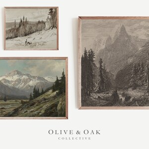 Rustic Gallery Wall Print SET / Cabin Decor Wall Art PRINTABLE ...