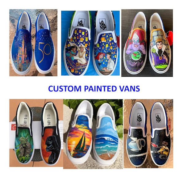 Custom Painted Vans - Etsy