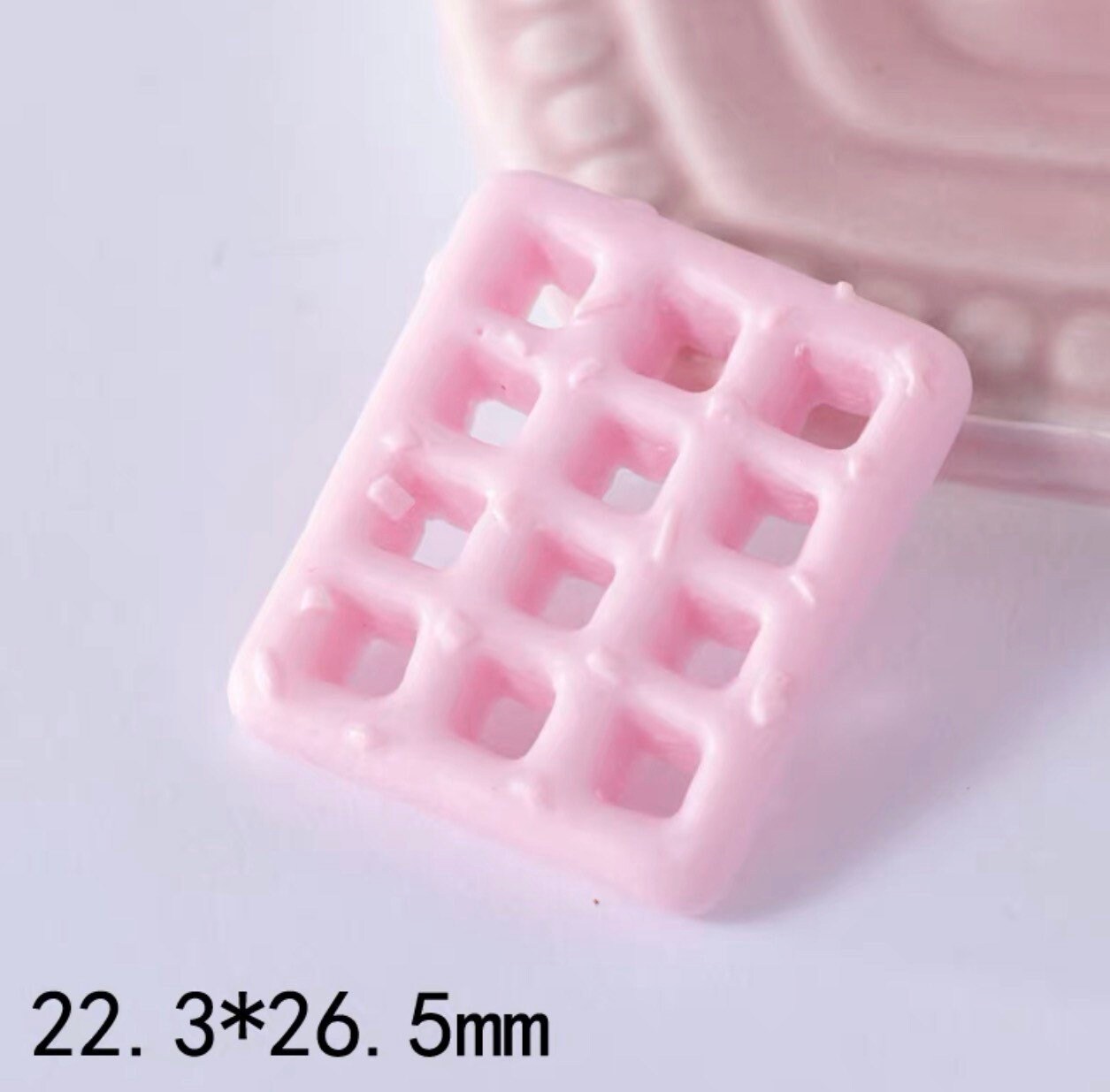 Pastel Waffles Bread Twisted Bread Cabochon Set, Food Cabochons, Food ...