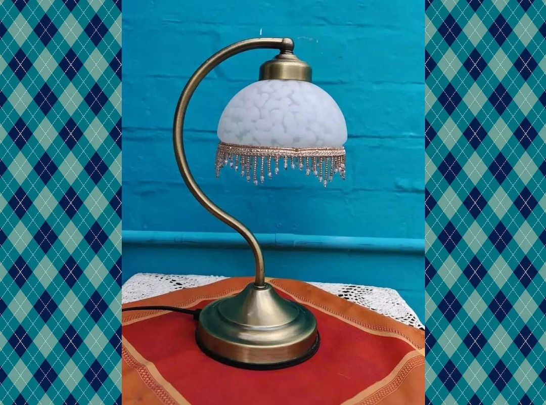 Vintage Beaded Tassel Table Lamp, 1920s Flapper Style - Etsy