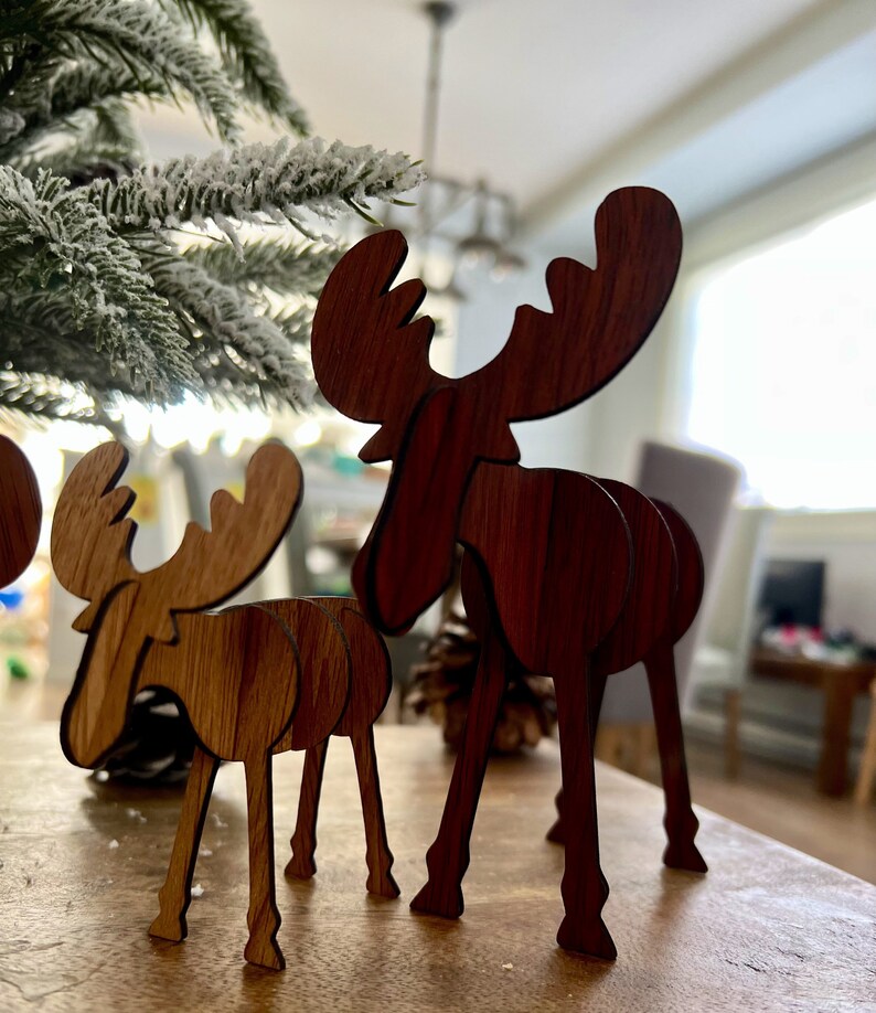 Christmas 3D Puzzle Christmas Decor Reindeer Puzzle Kids - Etsy
