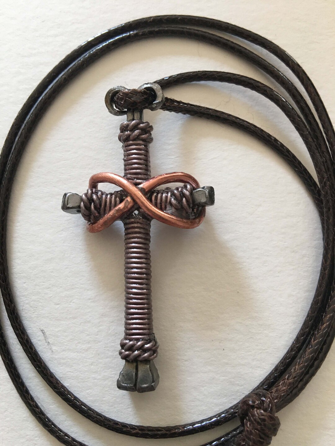 Hand Made "infinity" Horseshoe Nail Cross - Etsy
