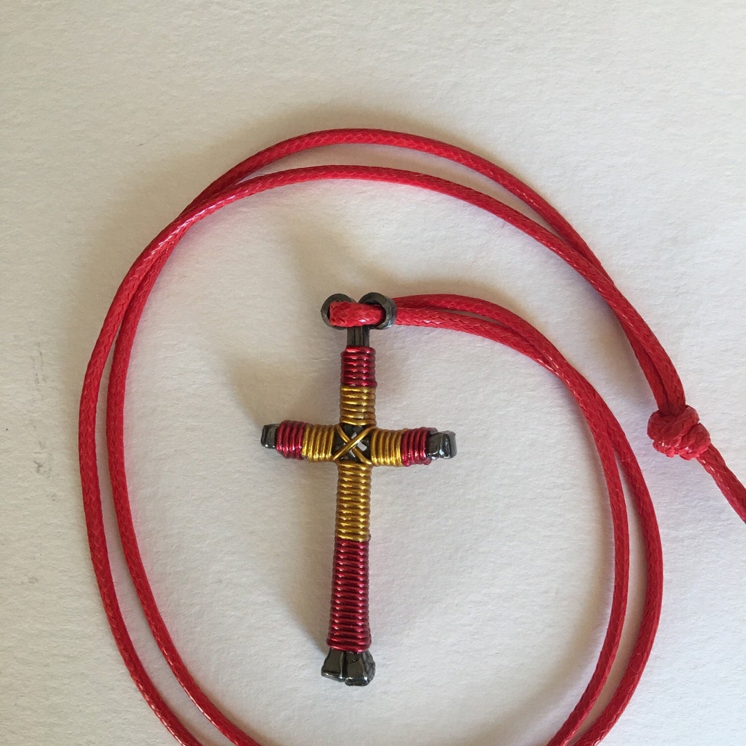 Hand Made "first Responder/fire Rescue" Design Horseshoe Nail Cross ...