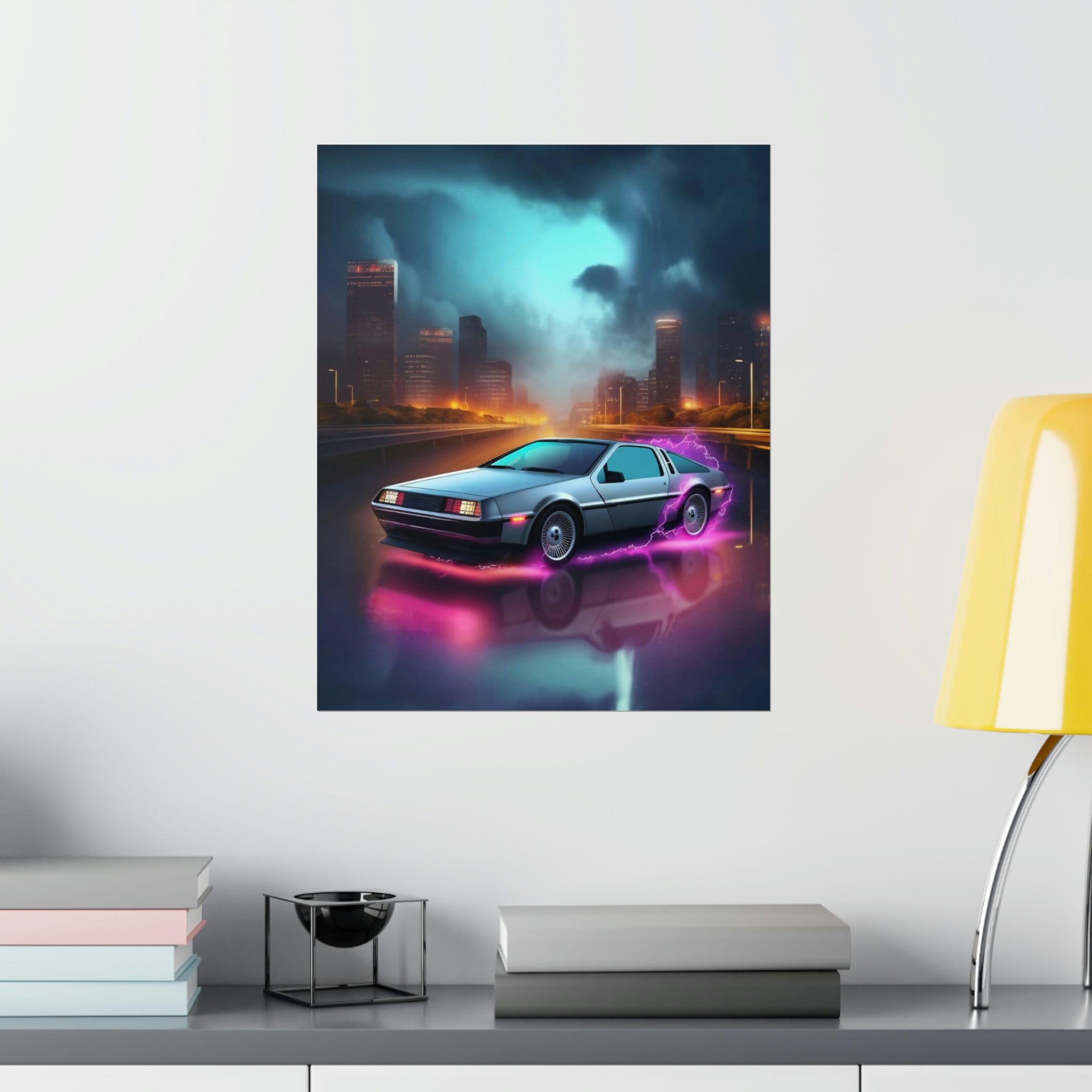 Back To The Future Delorean Print - Back To The Future Delorean Poster ...