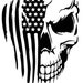 USA Skull Flag Tattered Distressed Decal American Flag Skull - Etsy