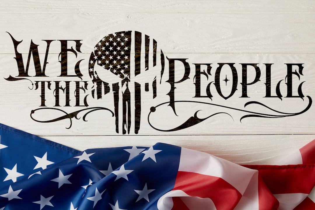 We the People Punisher Vinyl Decal, Punisher Sticker, We the People ...