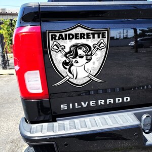 Raiderette Bandana Sticker, Las Vegas Raiders Female Las Vegas Raider ...