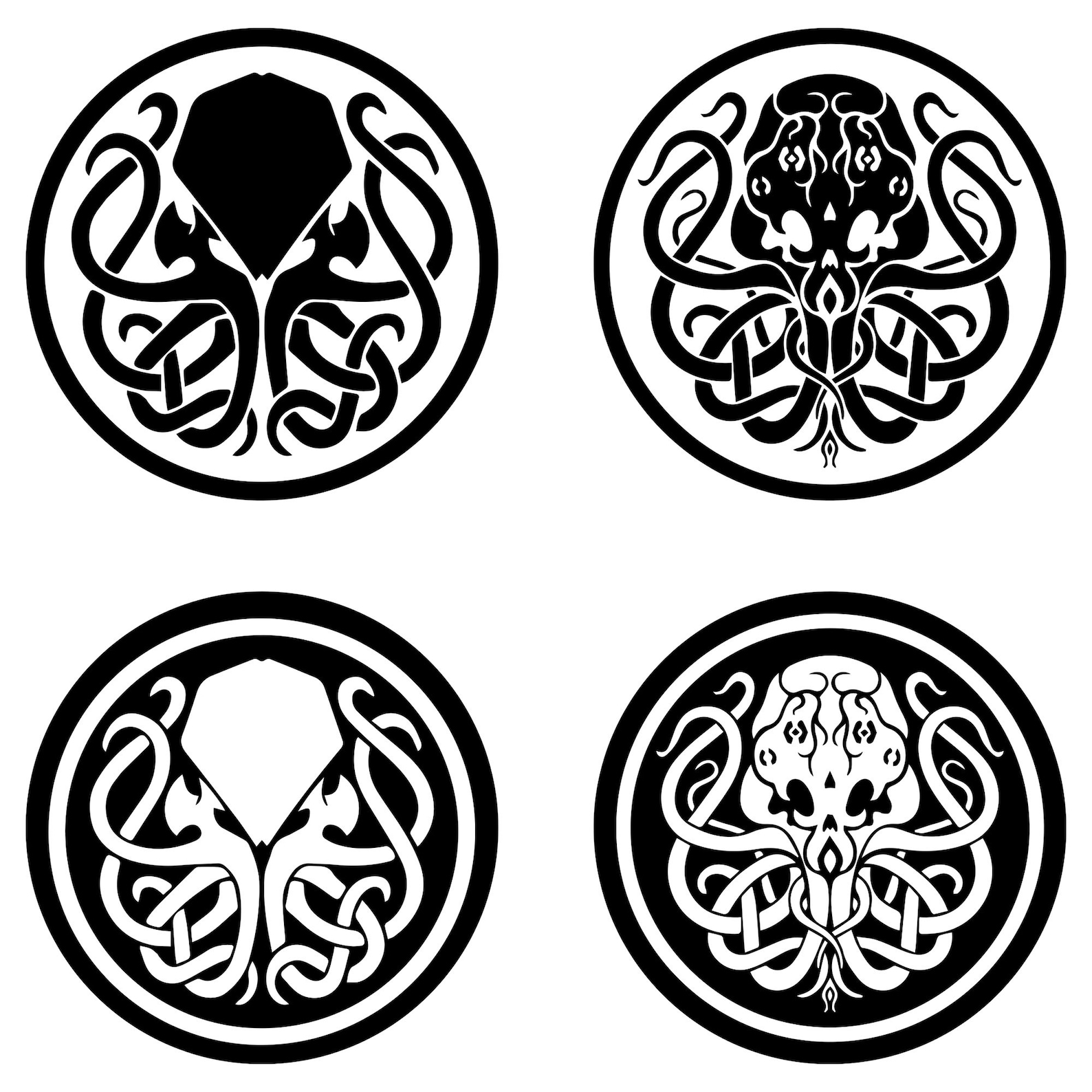 Cthulhu Celtic Knot SVG, Lord of the Deep Cut Files (digital Download ...