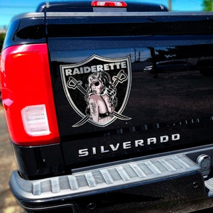 Raiderette Floral Sticker, Las Vegas Raiders Fan Decal - Etsy