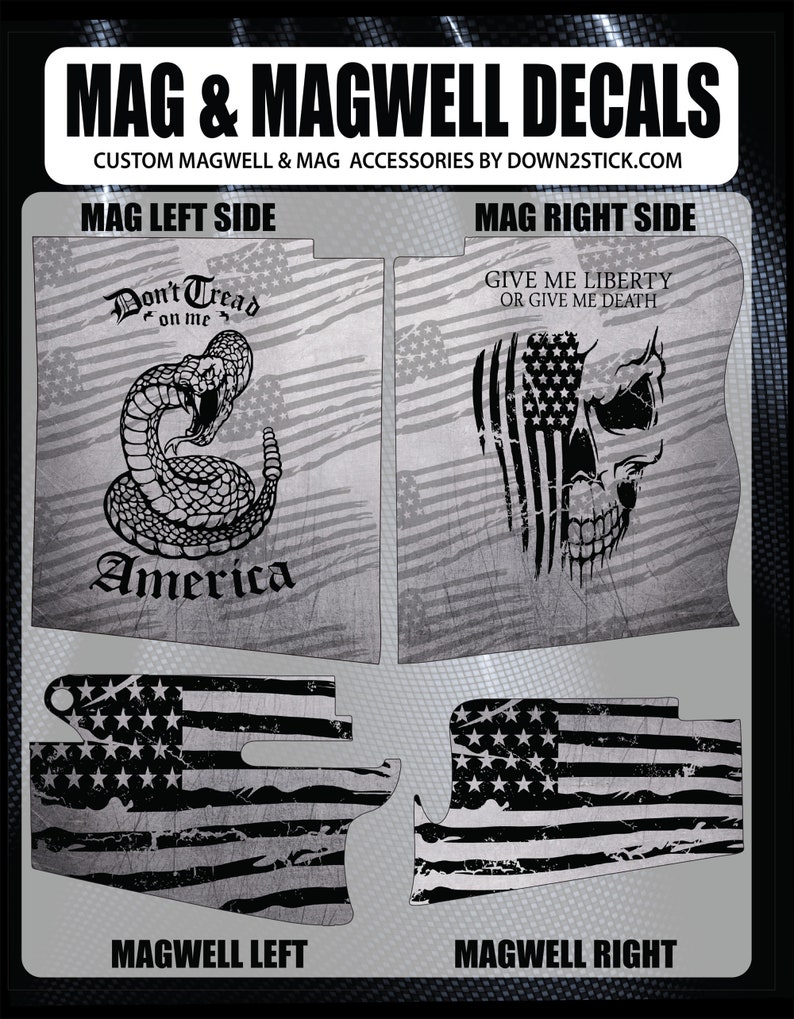 Airsoft Magwell Vinyl Wrap Skins Upper Receiver Sticker - Etsy