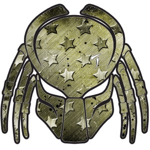 Predator Sticker, Predator Decal, Predator Helmet Sticker, Water ...