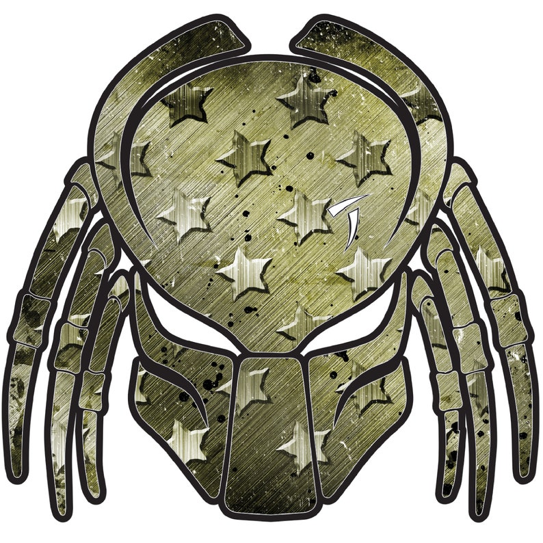 Predator Sticker Predator Decal Predator Helmet Sticker - Etsy