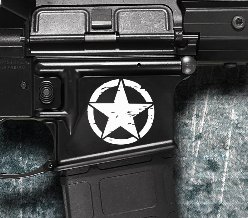 AR Airsoft Magwell Vinyl Decals (5 Pack) Decals Patriotic Emblems - Etsy