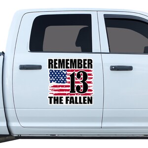 Remember the Fallen 13, Soldier Memorial, Soldier Memorial Sticker - Etsy