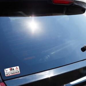 GPS Warning Automotive Sticker, Gps Warning Theft Deterrent Vehicle ...