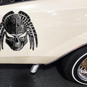 Predator Aztec Warrior, Aztec Skull Predator Helm Sticker, Aztec ...