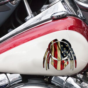 Predator USA, American Flag, AVP Car Window Stickers, High Quality UV ...