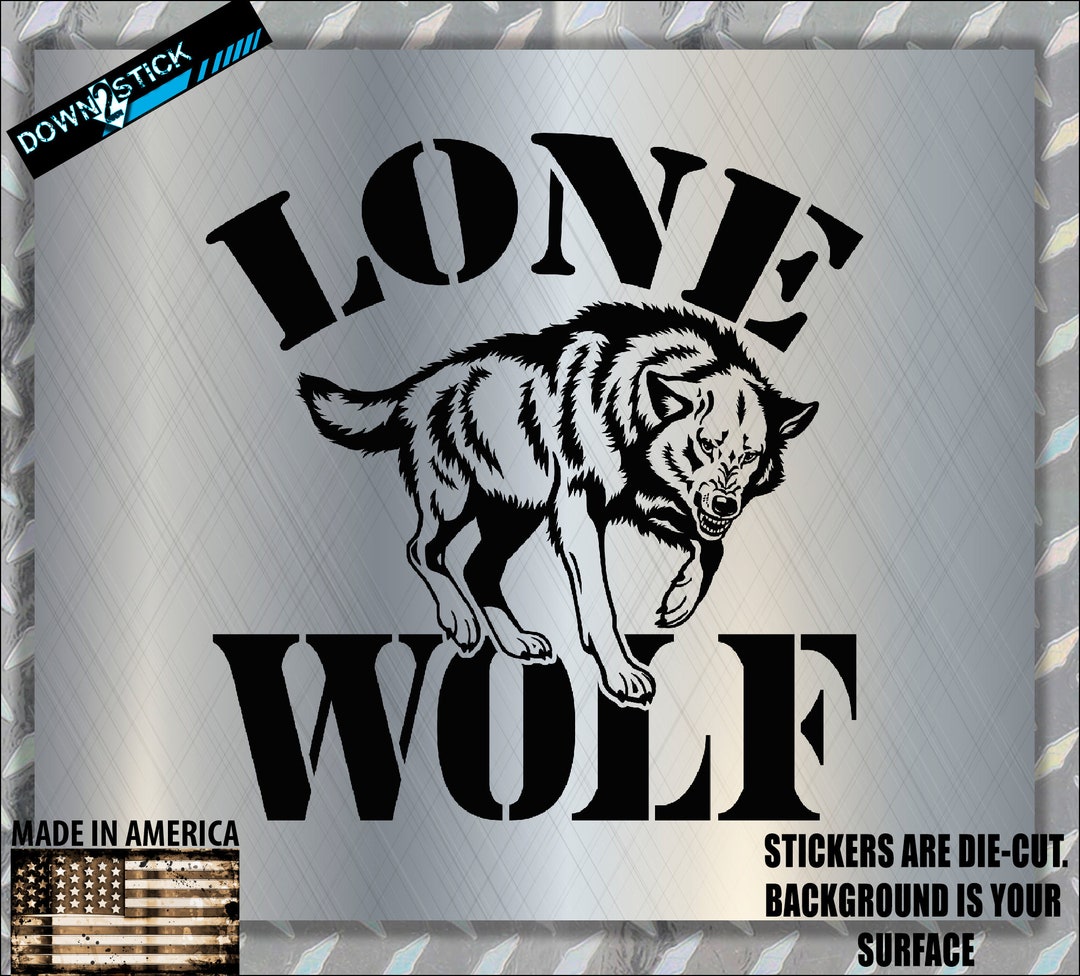 Lone Wolf Vinyl Decal, Lone Wolf Sticker, Lone Wolf Die-cut Design - Etsy
